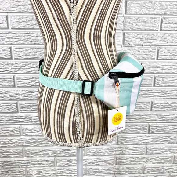 Sun Squad | Bags | Sun Squad Striped Insulated Fanny Pack Cooler Bag ...